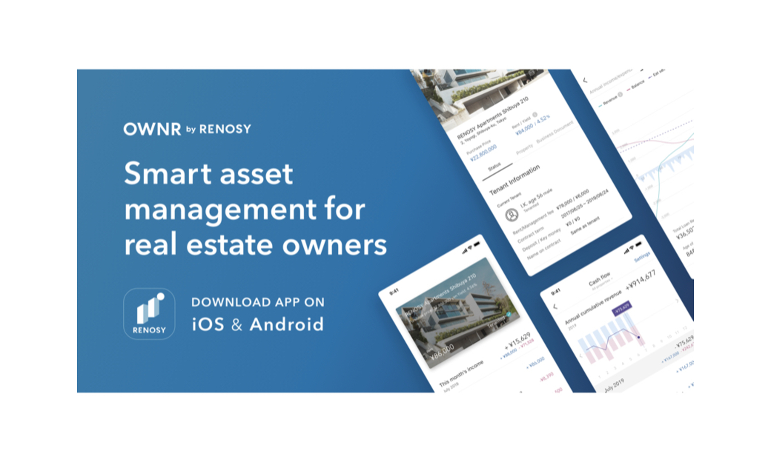 国内不動産において外国人オーナーをサポート 「OWNR by RENOSY」英語表示追加でグルーバル展開を加速へ 〜顧客の91.7%（※1）が利用する不動産オーナーアプリはグローバル ...